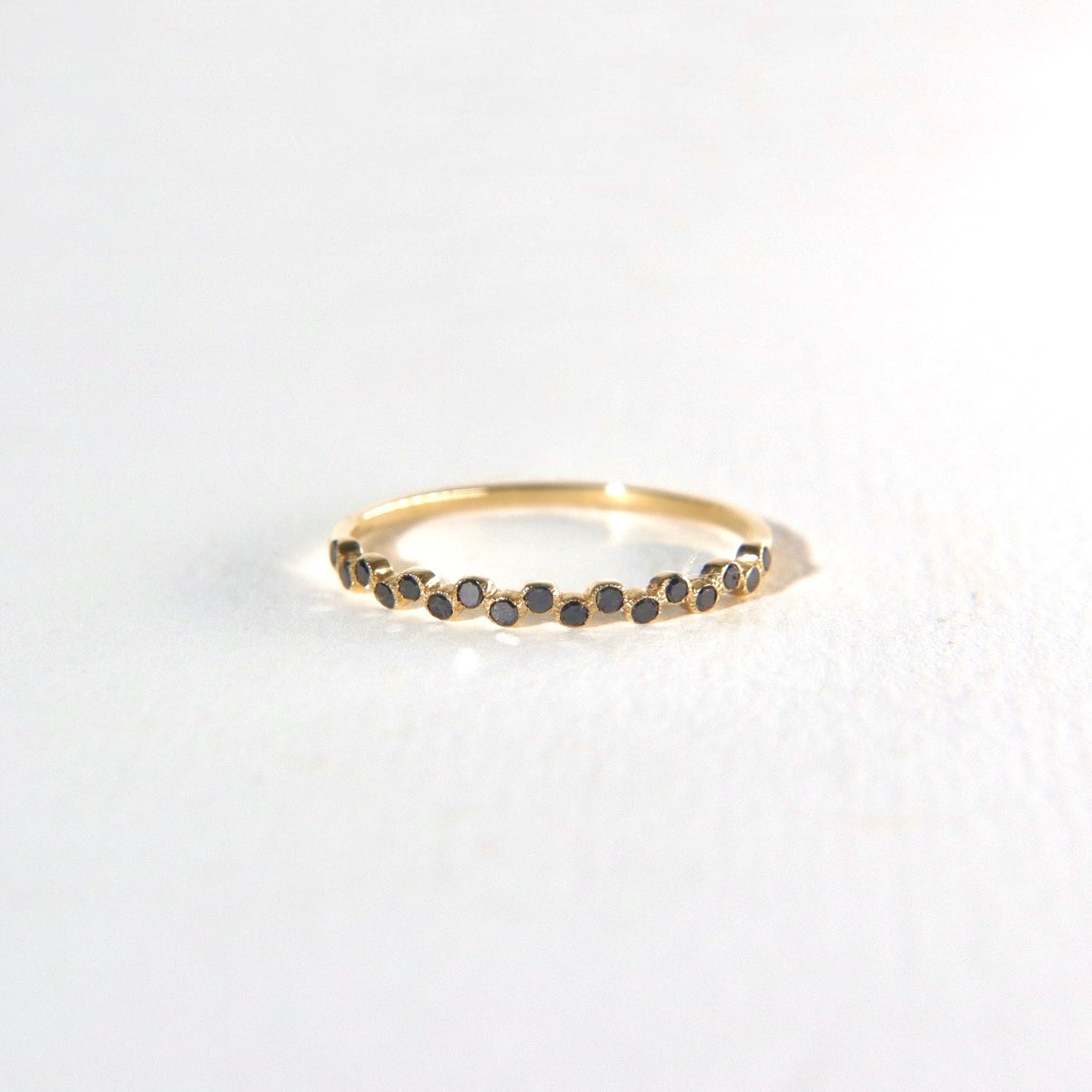 Serrated Black Diamond Ring – Holiday Stunners